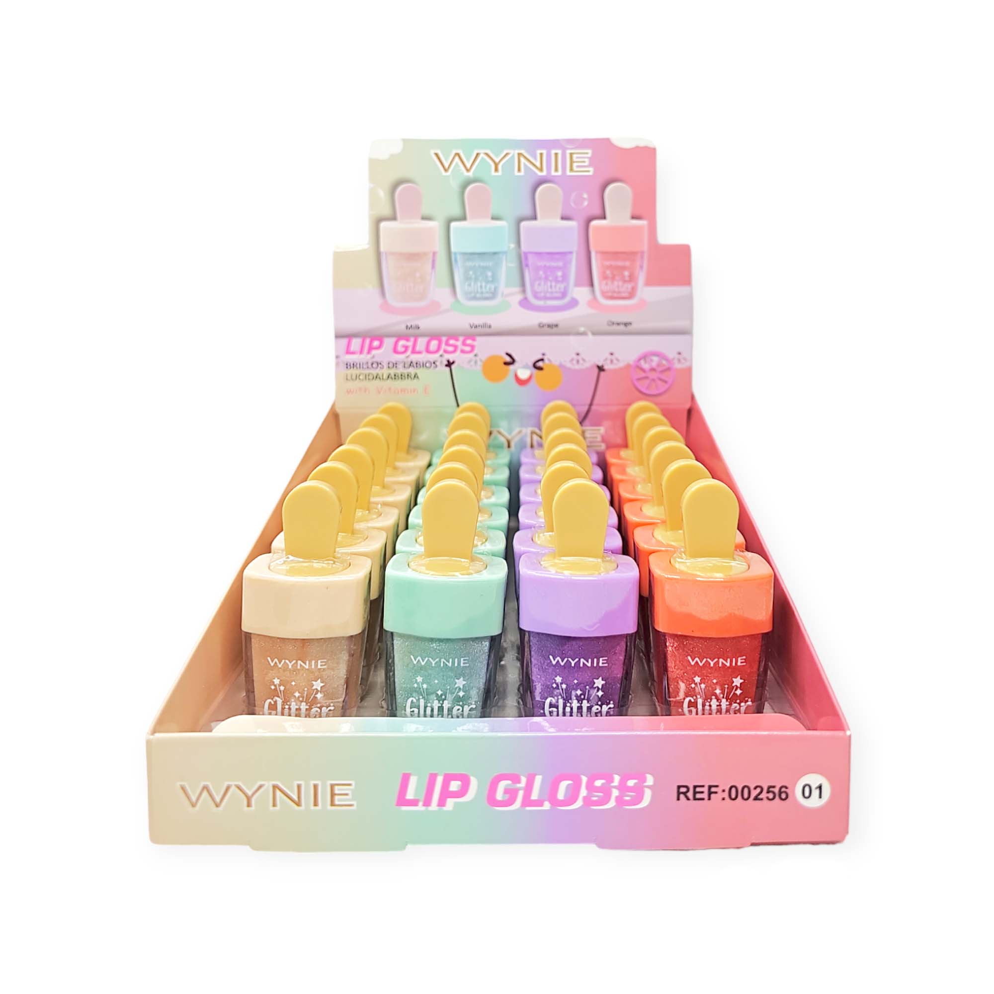 Brillos de labios HELADO GLITTER - Wynie - Pinti cosmetics