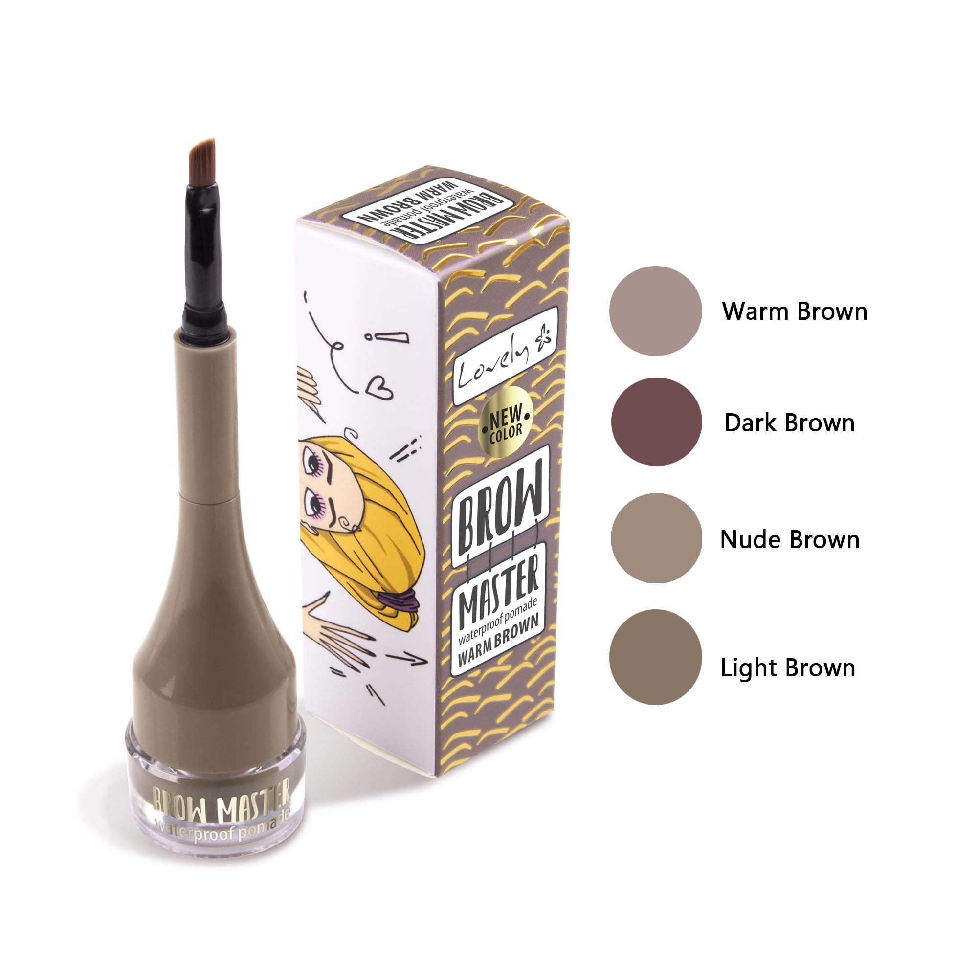 Pomada de cejas Brown Master - LOVELY - Pinti cosmetics