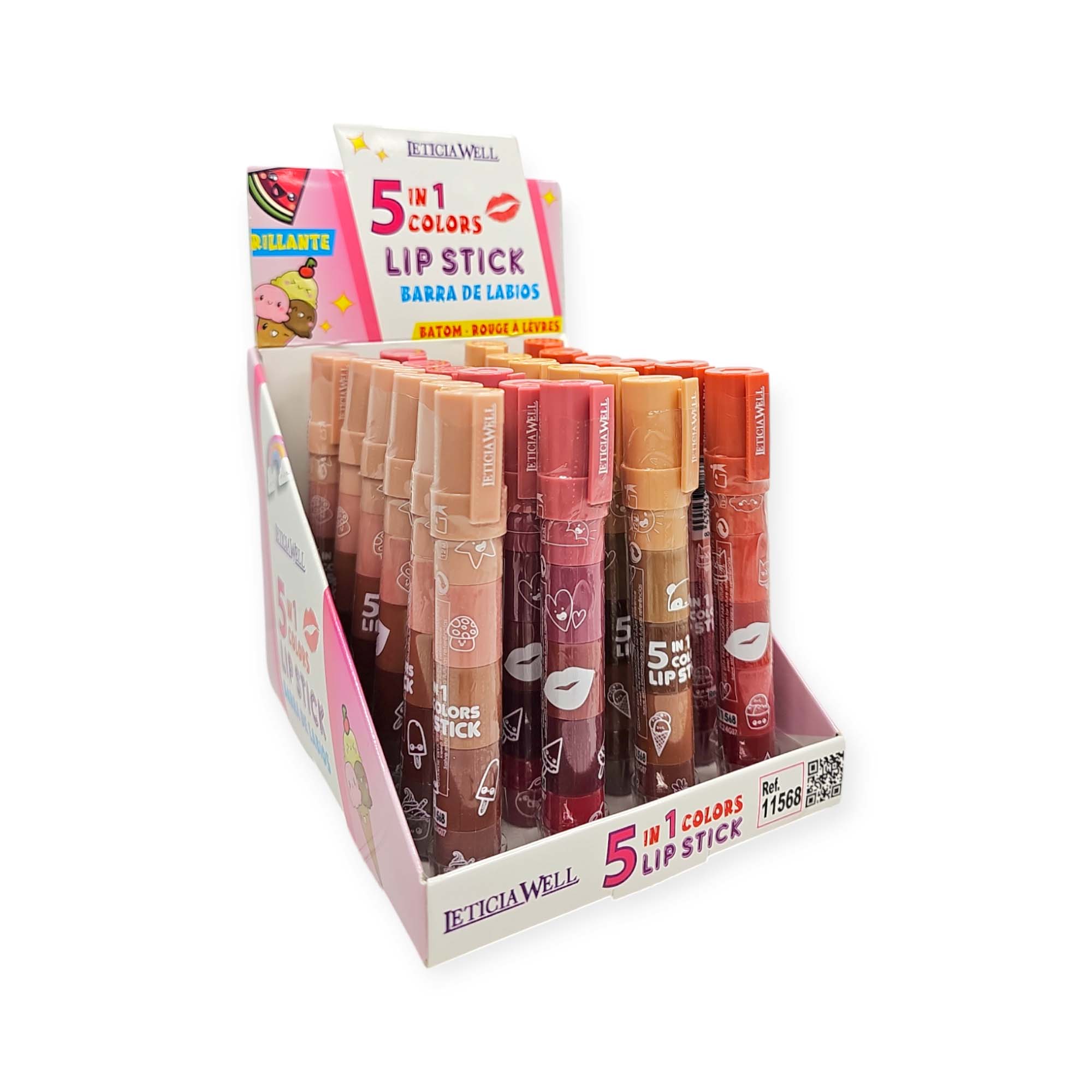 Barra de Labios 5 en 1 - Leticia Well - Pinti cosmetics