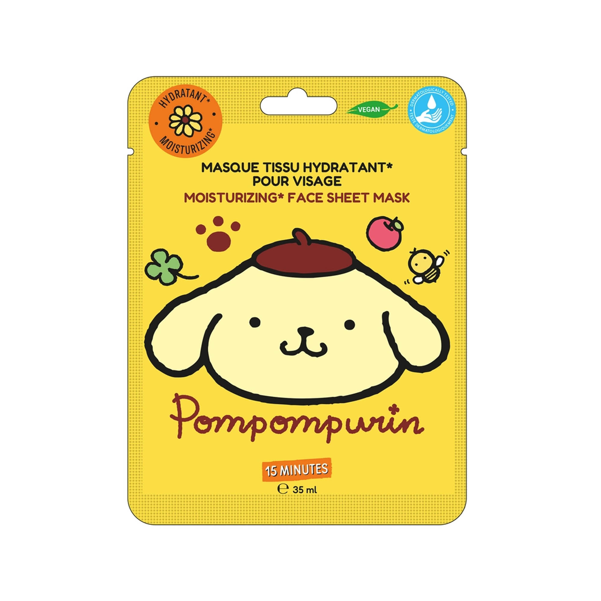 Mascarilla Facial Nutritiva Pompompurin - Hello Kitty - Pinti cosmetics
